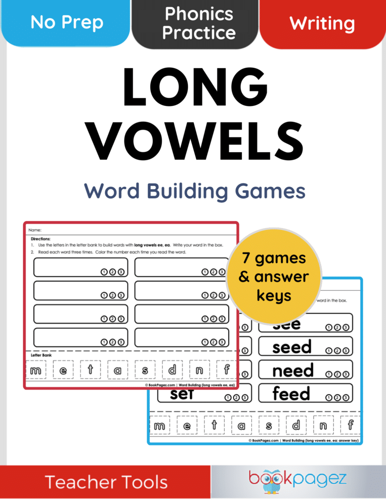 Word Building Games: Long Vowels - BookPagez