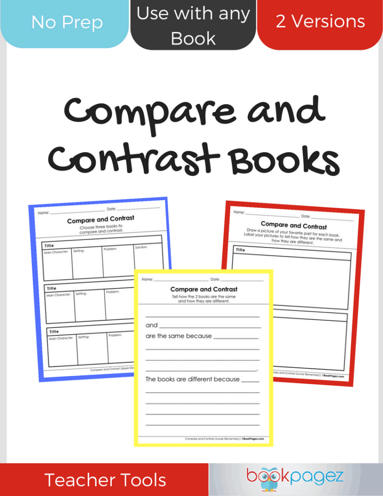 Compare and Contrast Books - BookPagez