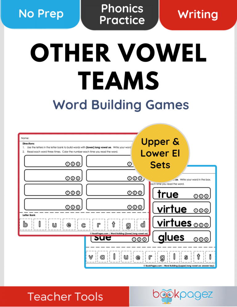 Word Building Games: Other Vowel Teams - BookPagez