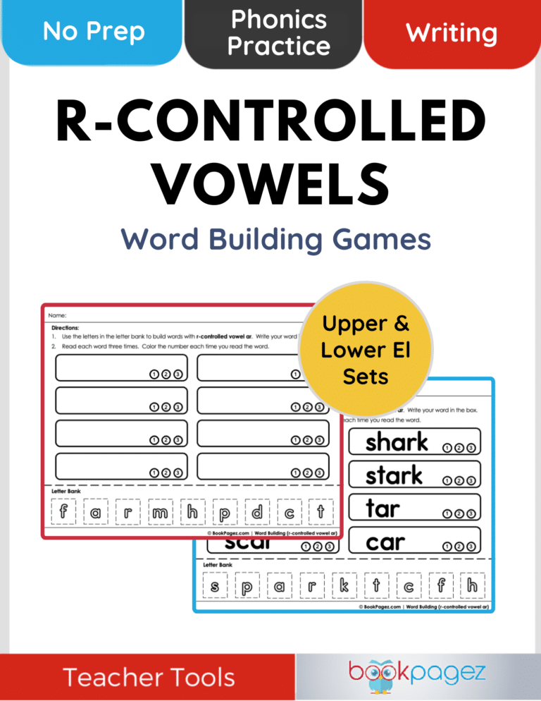 Word Building Games: R-Controlled Vowels - BookPagez
